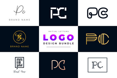 Pc Monogram Vector Images (over 1,700)