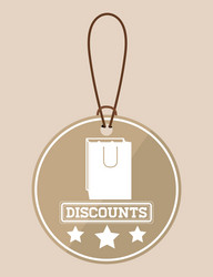 Trade discount design Royalty Free Vector Image
