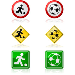 No play or football sign Royalty Free Vector Image