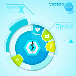Blank diagram template Royalty Free Vector Image