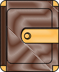 Brown book icon Royalty Free Vector Image - VectorStock