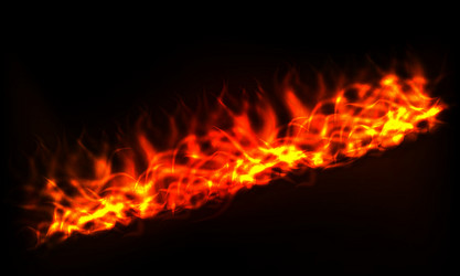 Realistic fire Royalty Free Vector Image - VectorStock
