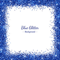 Gold Glitter Border Frame Royalty Free Vector Image