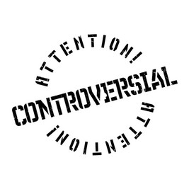 Controversial rubber stamp Royalty Free Vector Image