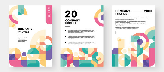 Annual report template layout design 2025 2026 Vector Image