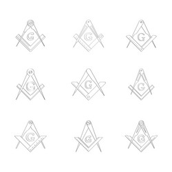 Masonic Square Compass Vector Images (over 110)
