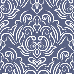 Victorian leaves seamless pattern Royalty Free Vector Image
