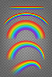 Colorful rainbow arc Royalty Free Vector Image