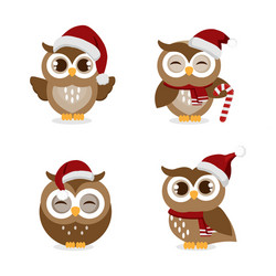 Cute Christmas Owl Clipart Vector Images (over 120)