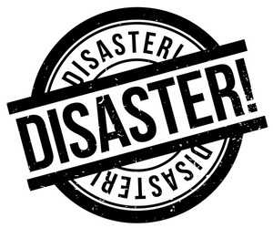 Disaster rubber stamp Royalty Free Vector Image