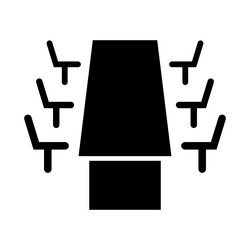 Round Table Meeting Icon Vector Images (over 690)