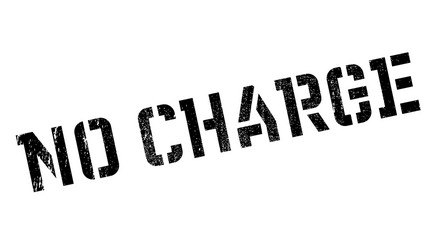 No charge rubber stamp Royalty Free Vector Image