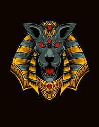 Set angry animal head Royalty Free Vector Image