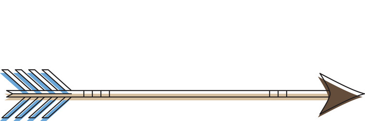 Archery arrow icon symbol isolated on white Vector Image