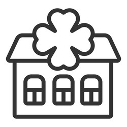 Building and clover leaf 3 Royalty Free Vector Image