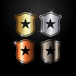 Shield guard protection and safety symbol Vector Image