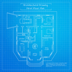 City building blueprint Royalty Free Vector Image