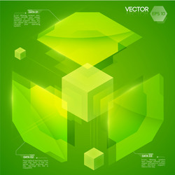 Blank diagram template Royalty Free Vector Image