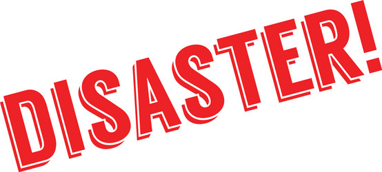 Disaster rubber stamp Royalty Free Vector Image