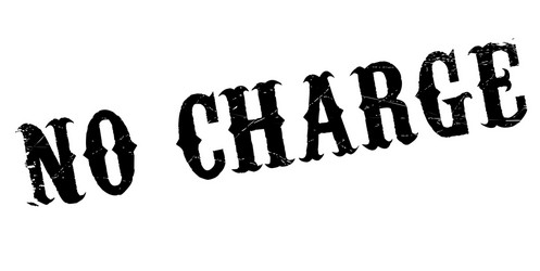 No charge rubber stamp Royalty Free Vector Image