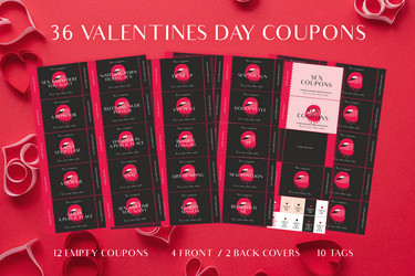 Sex coupons naughty gift naughty coupons Vector Image