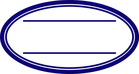 Double oval frame template Royalty Free Vector Image