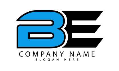 Logo de be produbanco Royalty Free Vector Image