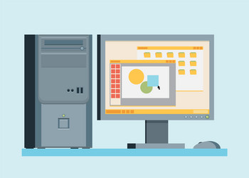 Computer Royalty Free Vector Image - VectorStock