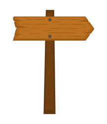 Cartoon wooden board sign and box set Royalty Free Vector