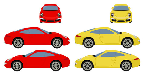 Car template on white background hatchback Vector Image