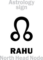 Astrological Symbol of Rahu Vector Images (85)