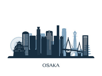 Osaka City Skyline Silhouette Vector Images (over 110)