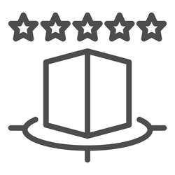 Product overview thin line icon large Royalty Free Vector