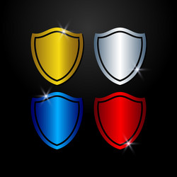 Shield guard protection and safety symbol Vector Image
