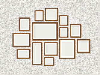Set of modern picture frames Royalty Free Vector Image