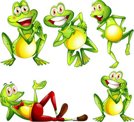 Frog thinking Royalty Free Vector Image - VectorStock