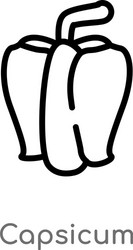 Capsicum Outline Vector Images (over 890)