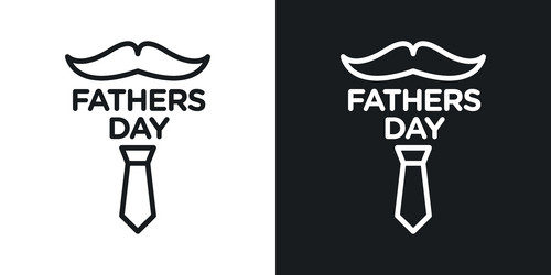 Fathers day icon set happy daddy symbol Royalty Free Vector