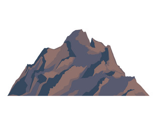 Rock mountain design Royalty Free Vector Image
