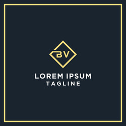 Bv triangle logo Royalty Free Vector Image - VectorStock