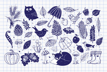 Fall Doodle Vector Images (over 26,000)