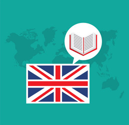 Learn english online icon Royalty Free Vector Image