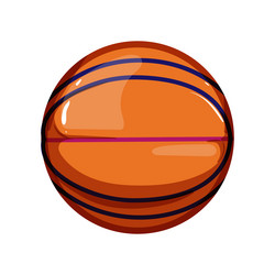 Texture basketball ball cartoon Royalty Free Vector Image