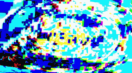 Cool bug glitch tv screen background Royalty Free Vector