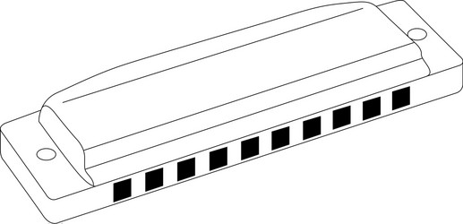 Harmonica Sketch Vector Images (over 140)