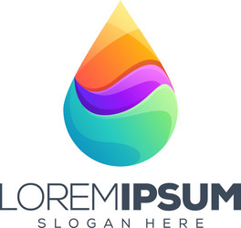 Liquid logo design Royalty Free Vector Image - VectorStock