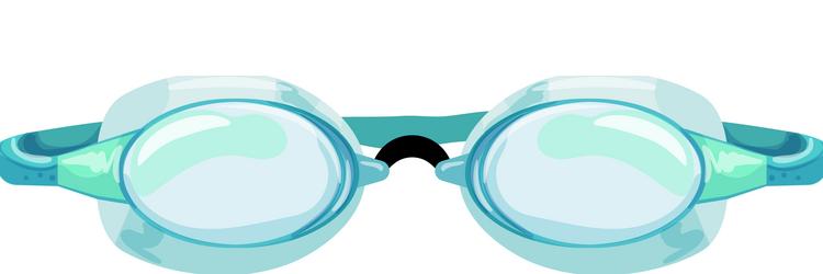 Glasses pool goggles cartoon Royalty Free Vector Image