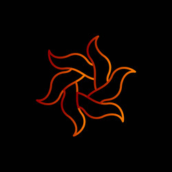 Storm symbol template design abstract icons Vector Image