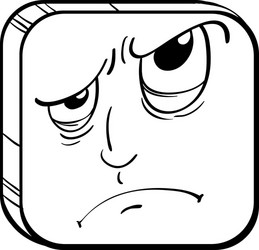 Angry face Royalty Free Vector Image - VectorStock