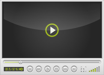 Mediaplayer progress loading bar with time slider Vector Image